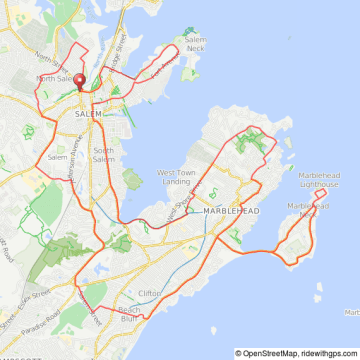 Salem MA – Marblehead loop – Bike New England