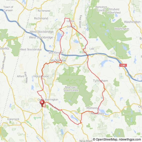 Tyringham bicycle loop – Bike New England
