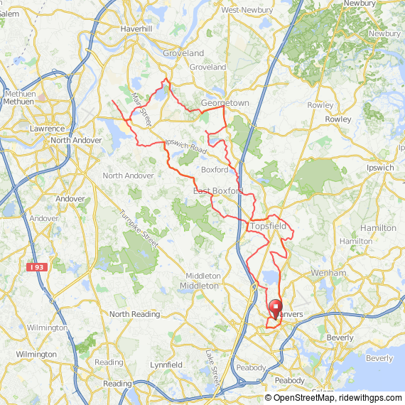 Danvers with hills – Cycling New England